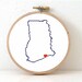 ALABAMA Map Cross Stitch Pattern. ALABAMA Ornament Pattern - Etsy