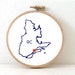 QUEBEC Map Cross Stitch Pattern Quebec Ornament Pattern With - Etsy