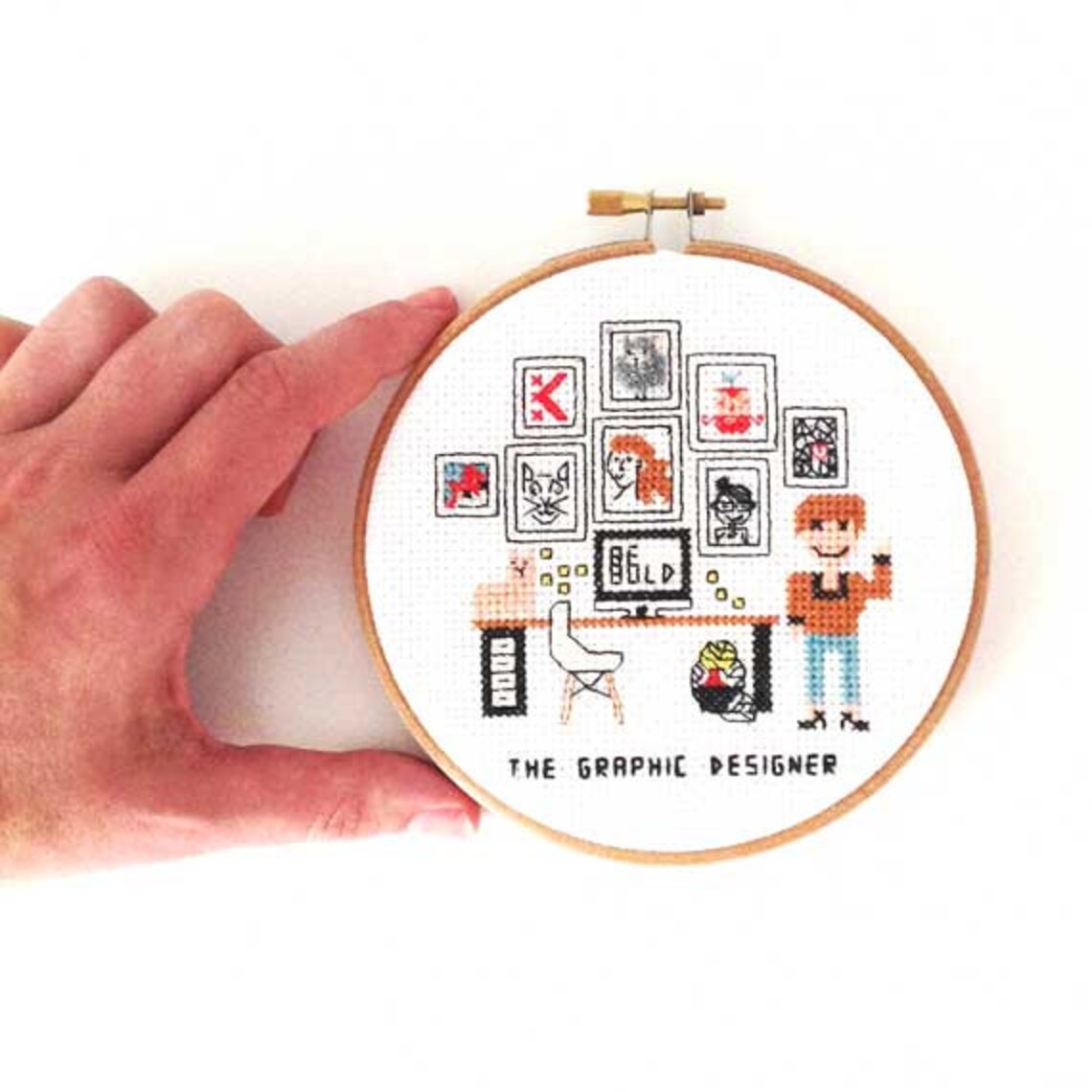 2 X Graphic Designer Cross Stitch Pattern. Gift for Graphic - Etsy