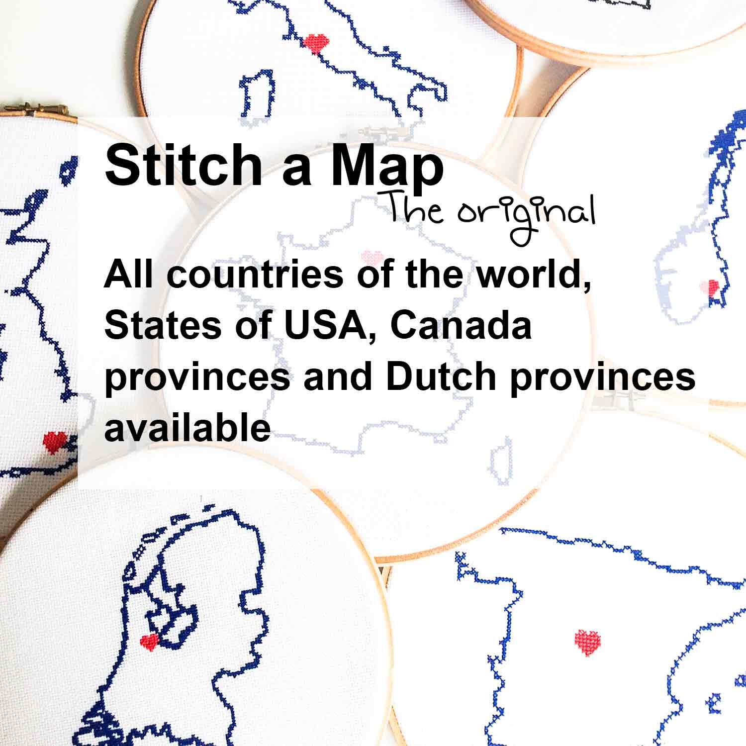MAINE Map Cross Stitch Pattern. Maine Art Pattern With Augusta. Maine ...