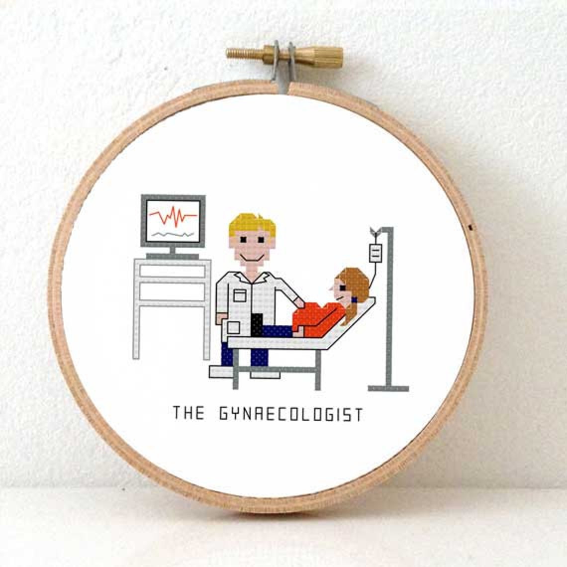 2 X Gynaecologist Cross Stitch Pattern. Gift for Gynecologist ...