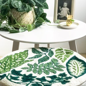 Punch Needle Pattern Botanical Cushion - PDF With Transfer Patterns ...