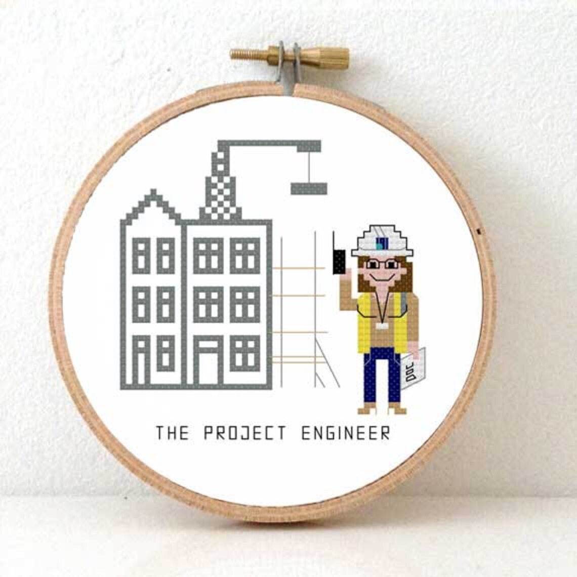 Project Engineer Cross Stitch Pattern Set, Beginner DIY (PDF) - Etsy