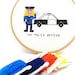 2 X Police Officer Cross Stitch Pattern. Police Man and Police - Etsy