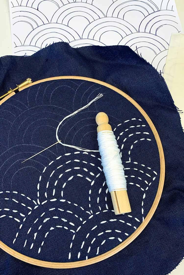 Sashiko Patterns PDF With 15 Transfer Patterns & Instructions for ...