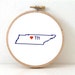 TENNESSEE Map Cross Stitch Pattern. Tennessee Art Pattern. Tennessee ...