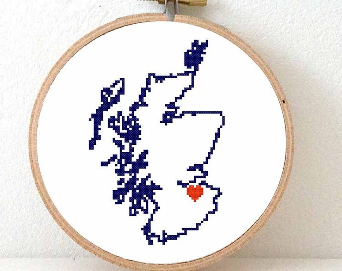 BRAZIL Map Modern Cross Stitch Pattern. Brazil Art. Carnaval Gift ...