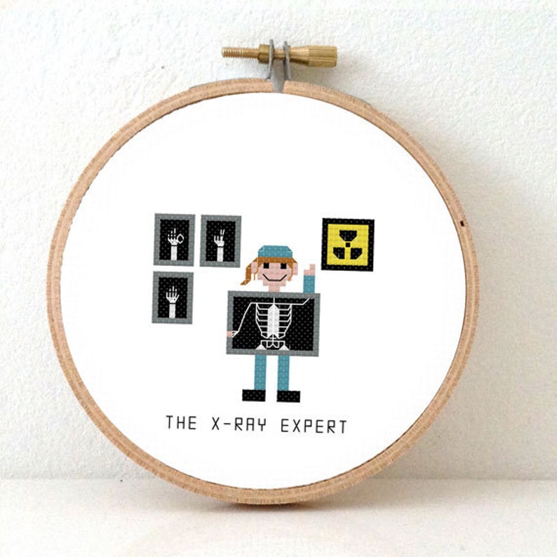 2 X-ray Expert Cross Stitch Patterns. X-ray Nurse Gift - Etsy UK