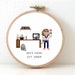 2 X Writer Cross Stitch Pattern. Gift for Writer. Ernest Hemingway ...