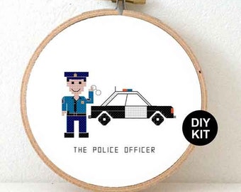 Police Cross Stitch Pattern - Etsy UK