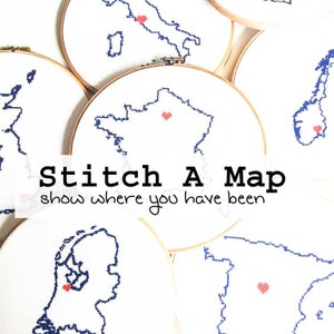 UK Map Cross Stitch Pattern | Easy Embroidery Pattern United Kingdom ...