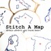 UK Map Cross Stitch Pattern Easy Embroidery Pattern United Kingdom Map ...