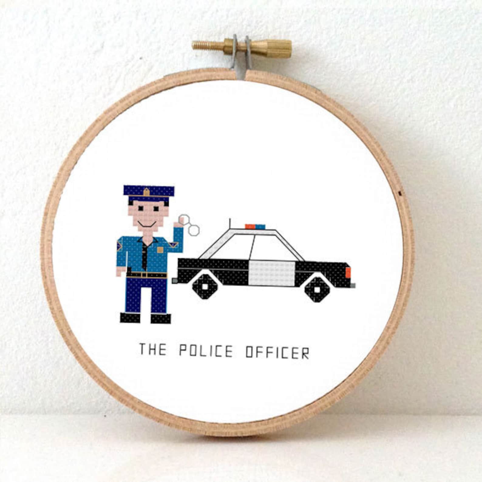 2 X Police Officer Cross Stitch Pattern. Police Man and Police - Etsy