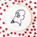 The Netherlands Map Cross Stitch Pattern | Holland Cross Stitch Chart ...