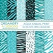 Aqua Animal Print Digital Papers INSTANT DOWNLOAD Printable Jpgs ...