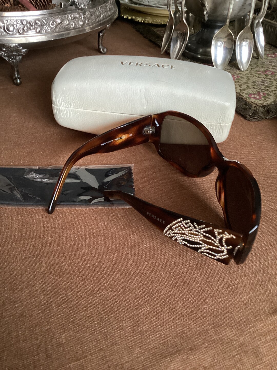 Gorgeous Versace Model Number 4110-B 163/3 63Q17 120 Crystal Bling ...