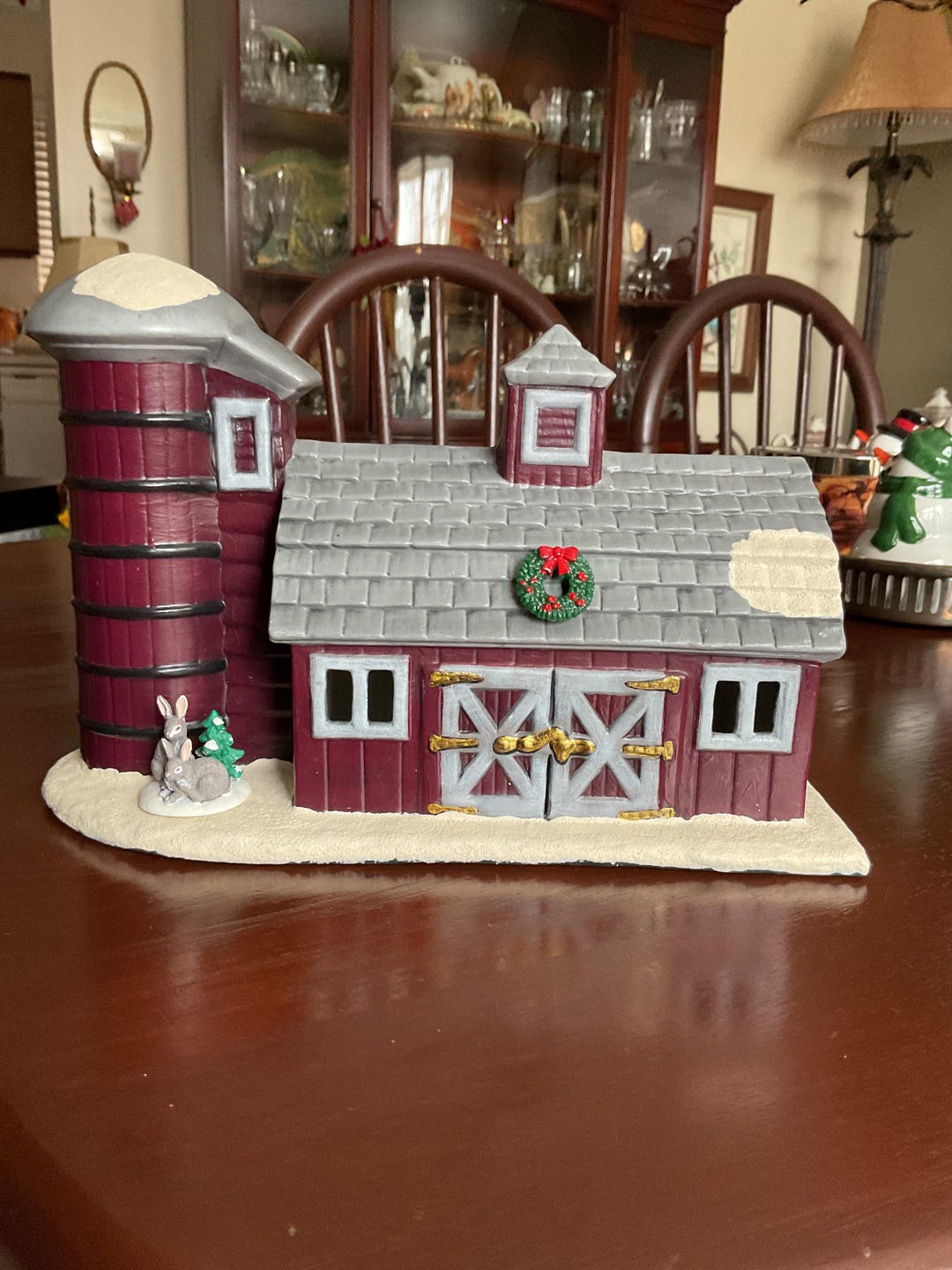 Ceramic 1979 Byron Molds Painted and Decorated Village House/barn and ...