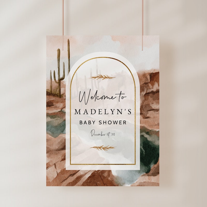Southwest Baby Shower Sign - Etsy Canada