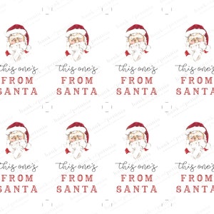 Editable From Santa Christmas Gift Tags, Holiday Secret Santa Gift Tags ...