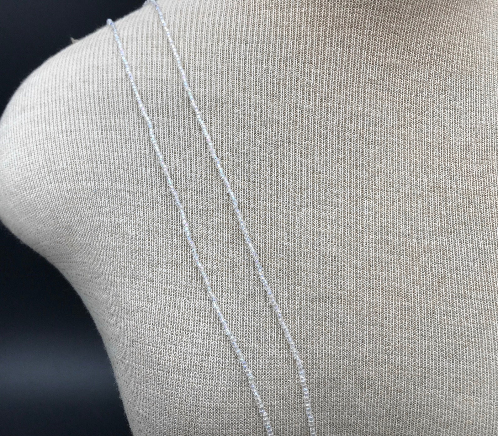 Beads on a String, Craft Beads, Beaded Trim, String of Beads ...