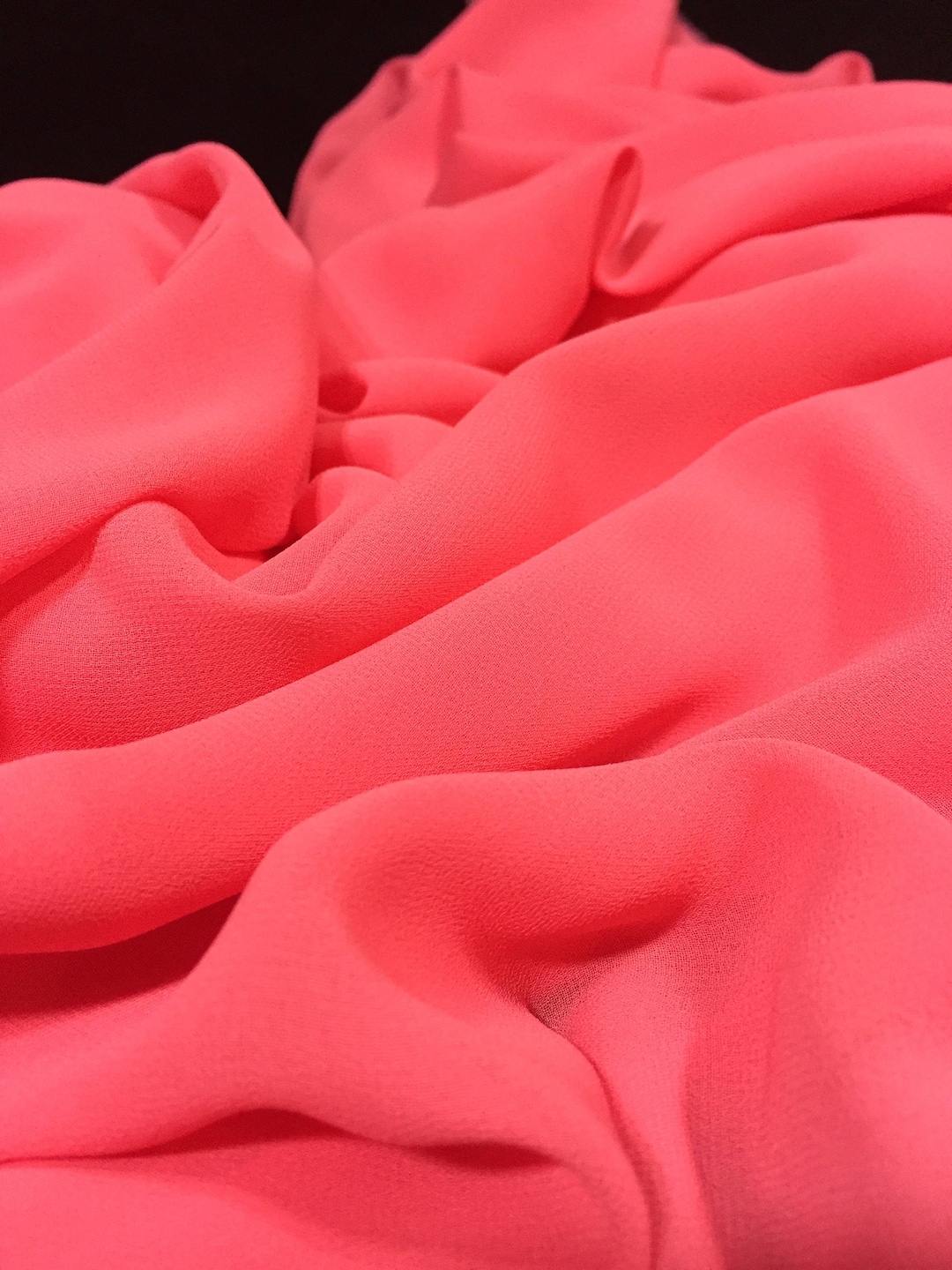 Hot Pink Chiffon Fabric, Pink Material, 2 Yards 25 Inches - Etsy