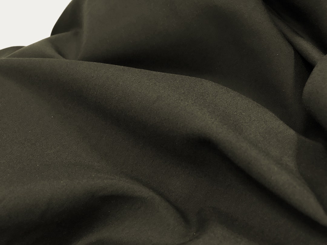 Dark Brown Ponte Fabric, Stretch Fabric, Thick Stretch Material, Very ...