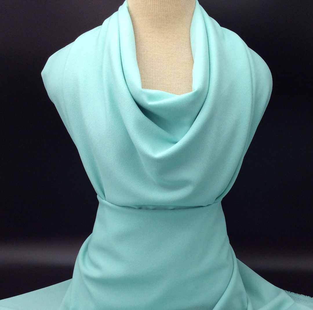 Türkiser Crepe Stoff,Georgette Stoff, weicher, fließender Stoff - Etsy.de