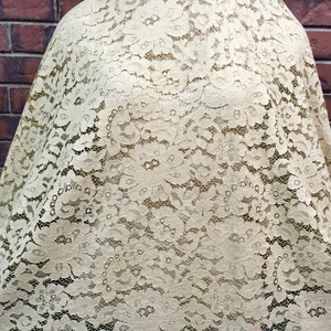 Beige Lace Lace Fabric Beige/light Tan Lace Bridal Lace | Etsy