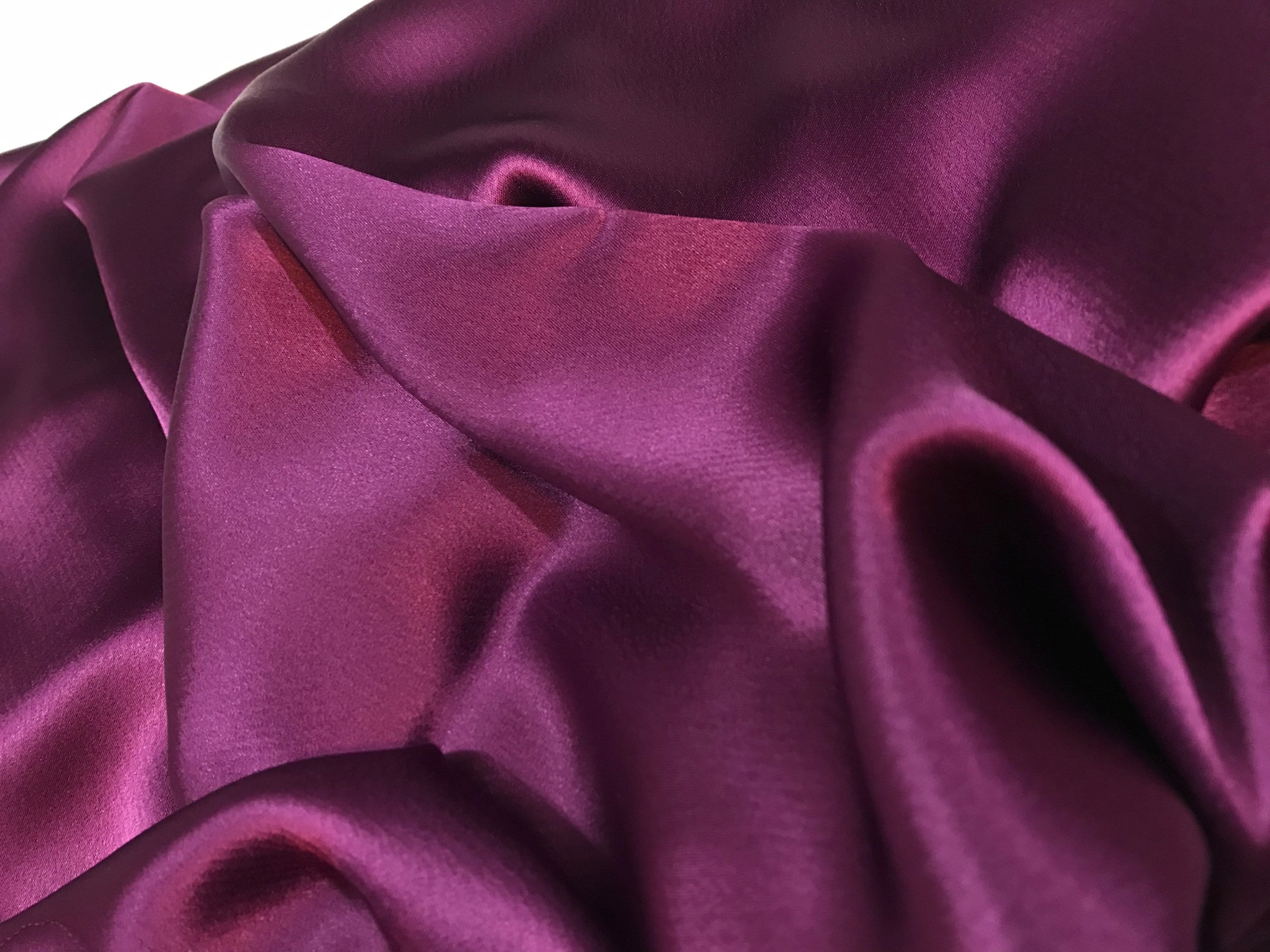 Purple Triacetate Fabric Shiny Material Flowy Fabric Dress | Etsy