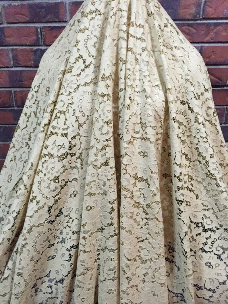 Beige Lace, Lace Fabric, Beige/light Tan Lace, Bridal Lace, Bridal ...