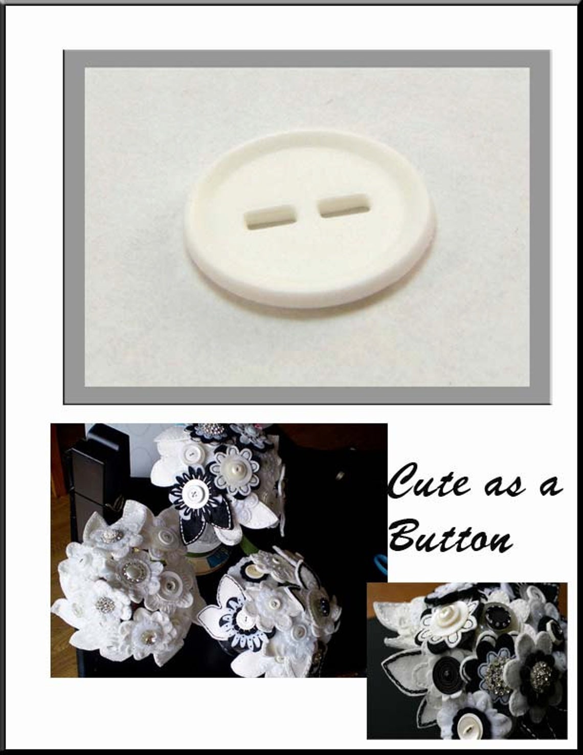 Buttons 9 White Buttons Scrapbooking and Sewing Supplies - Etsy