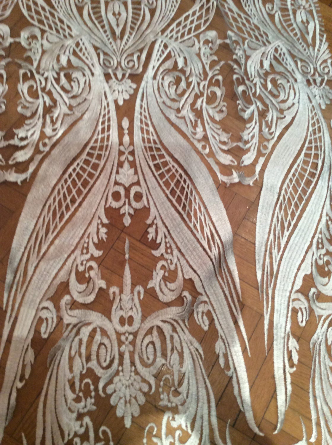 Lace Light Ivory Lace Bridal Lace Lace Fabric Embroidered - Etsy Canada