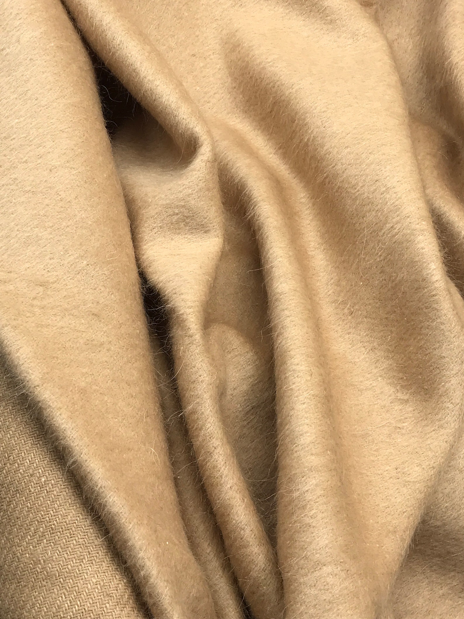 Mohair Wool Designer Fabrics Camel Wool Fabricswarm Fabric - Etsy
