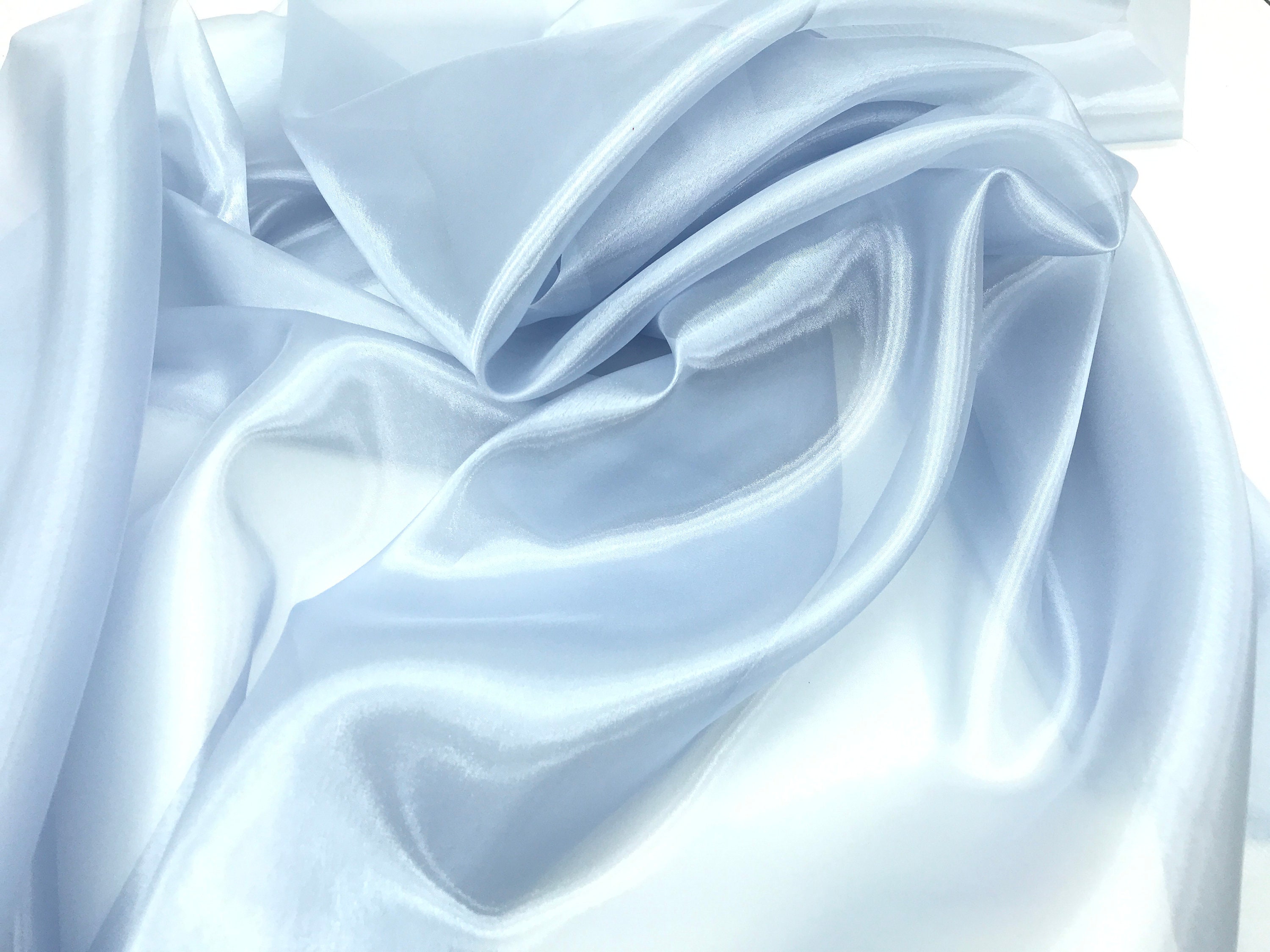 Organza Fabric periwinkle sheer Material fabric sold by the | Etsy