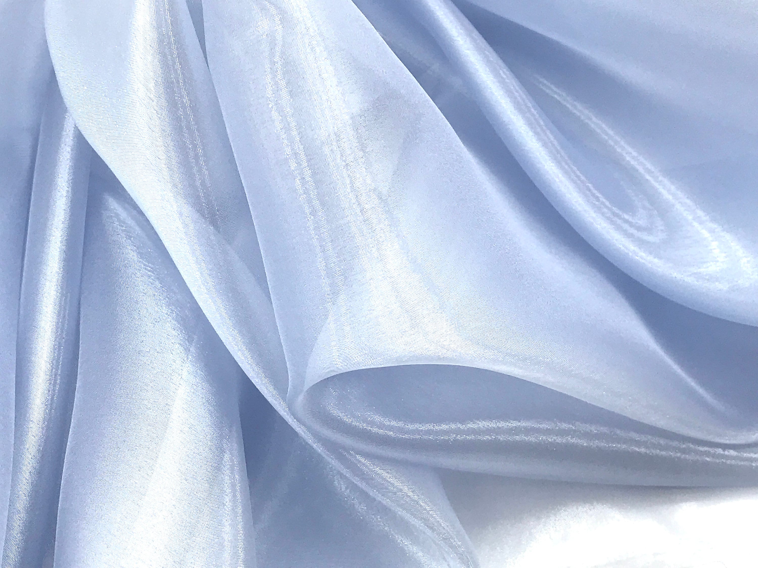 Organza Fabric periwinkle sheer Material fabric sold by the | Etsy