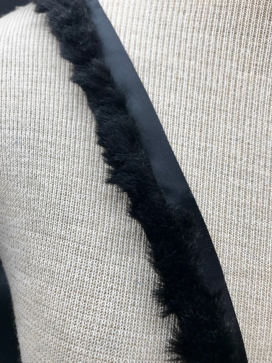 Black Fur Trim, Faux Fur, Fun Fur Black Trim, Fake Fur, Decorative ...