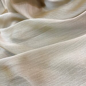 Champagne Polyester Chiffon, Chiffon Fabric, Beige Chiffon, Beige ...