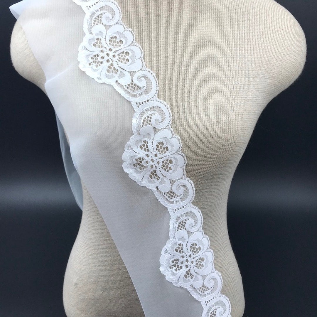 White Lace Trimming, White French Lace Trim, Lace Edge Trimming, Bridal ...