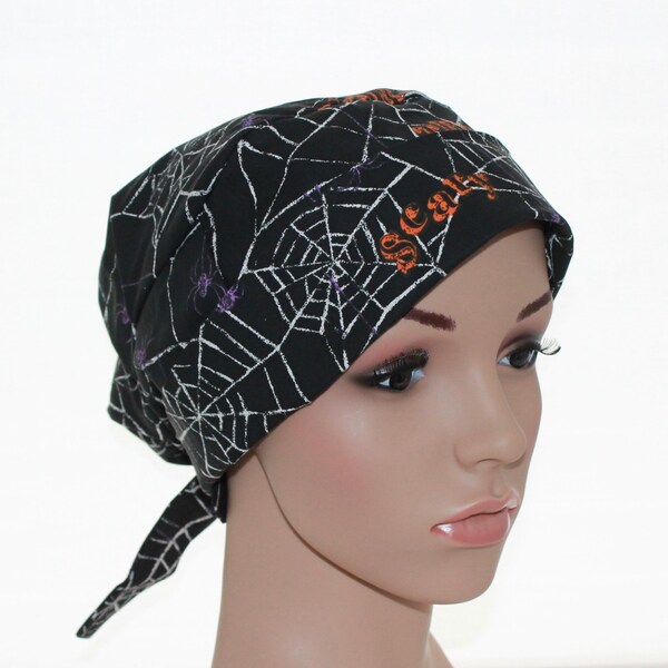 Tie Back Scrub Hat - Etsy