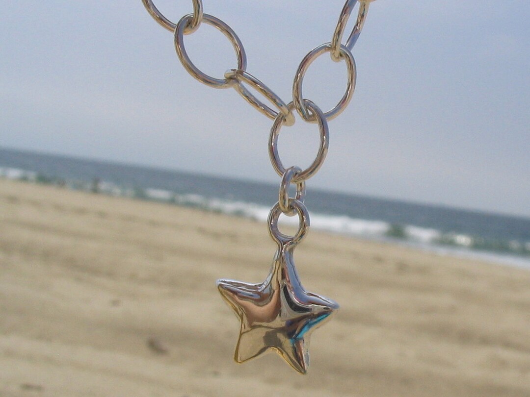 Starlet Sterling Silver Charm Bracelet - Etsy