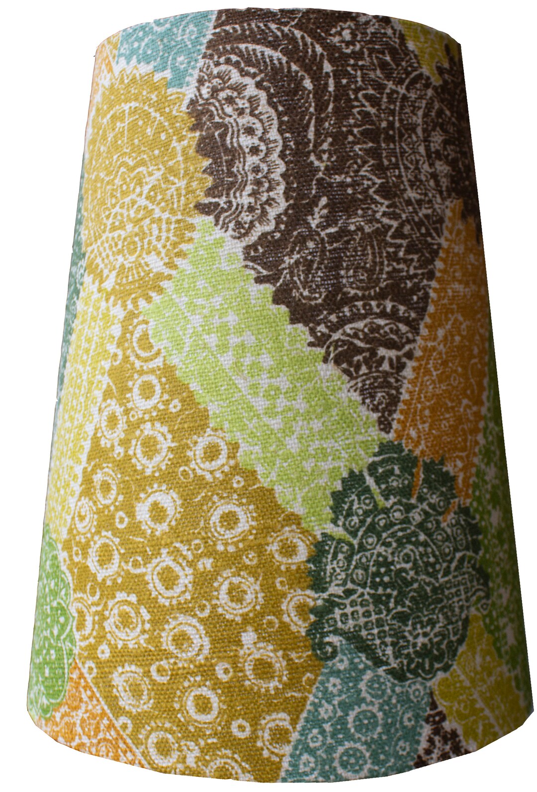 Bob Window Boho Lampshade Vintage Printed Linen - Etsy