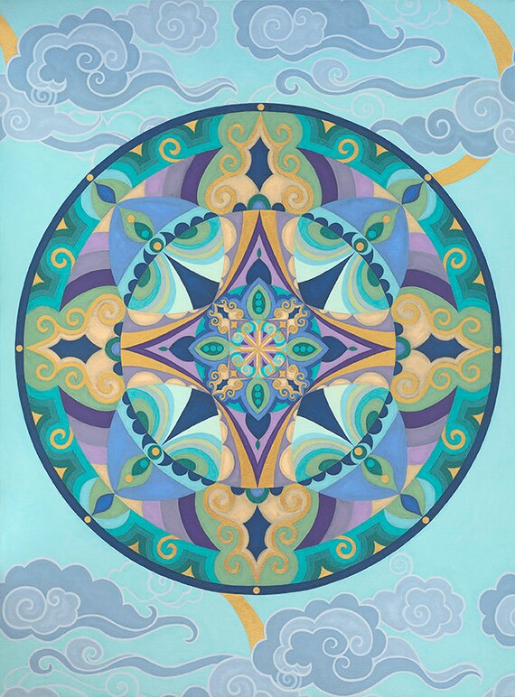 Hope Floats Original Mandala Painting | Etsy