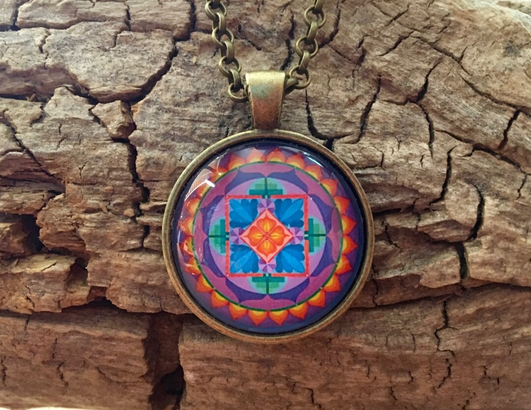 Mandala Necklace 'insight' - Etsy