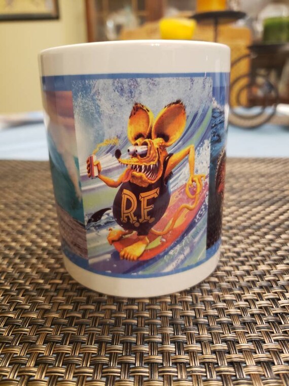 Surf Fink Coffee Cup | Etsy
