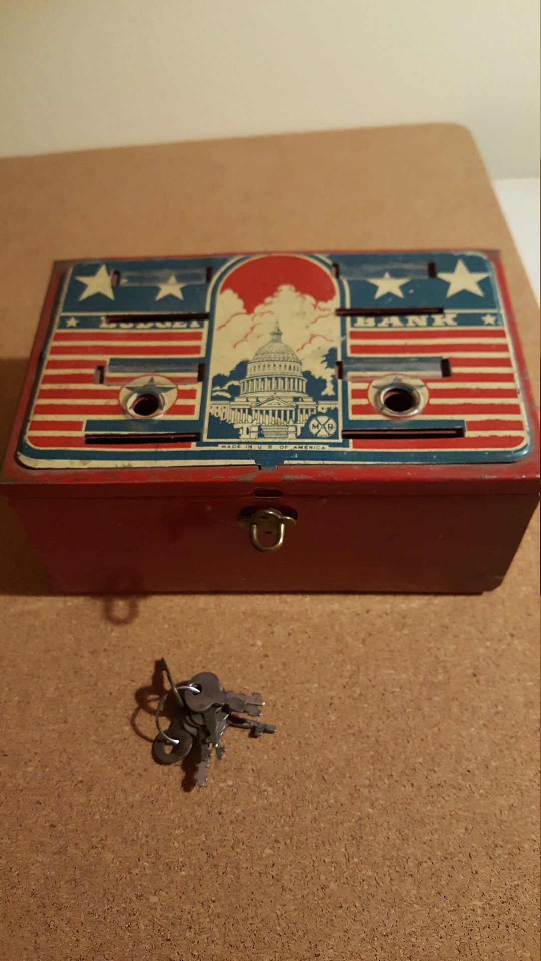 Vintage 1950s Marx Toys Budget Bank Metal Box - Etsy