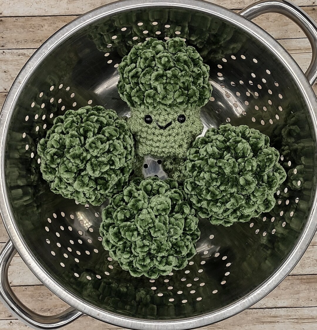 Amigurumi, Crocheted, Broccoli, Stuffed Animal, Plushy, Crochet ...