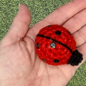 Amigurumi, Crochet, Lucky Pocket Ladybug, Tiny Little Lady Bug, Easter ...