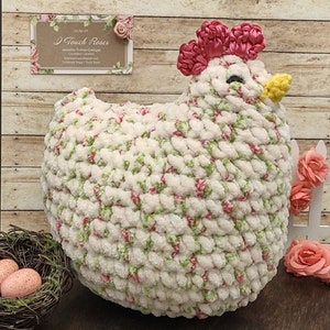 Amigurumi, Crocheted Animal, Chicken, Hen, Mother's Day Gift, Stuffed ...