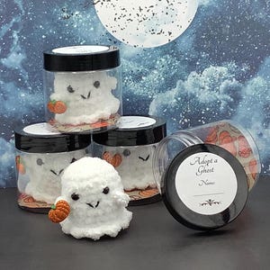 Adopt a Ghost, Small Ghost in Jar, Cute Halloween Gift, Positive ...