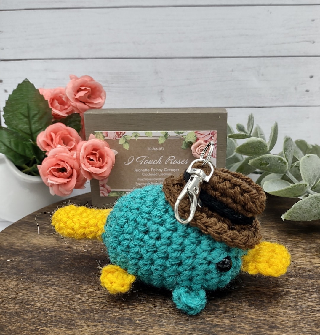 Amigurumi, Crochet, Platypus, Plush, Stuffed Animal, Tag Along, Key ...